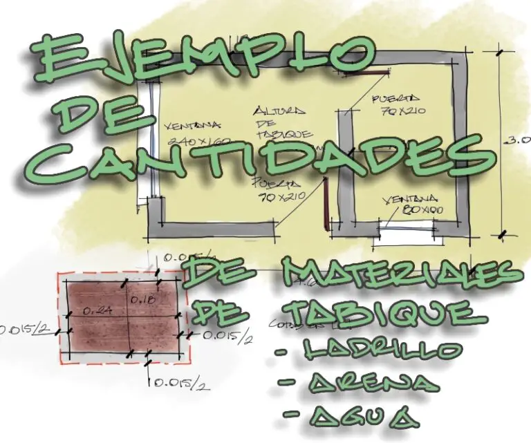 Programa de cálculo de cantidades de material de tabique