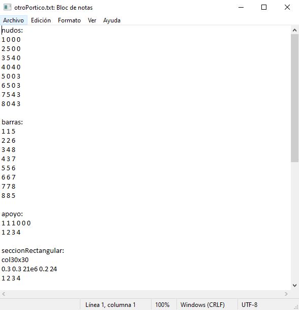 PROGRAMA ESTRUCTURAL: MATRIX-PRO 3D